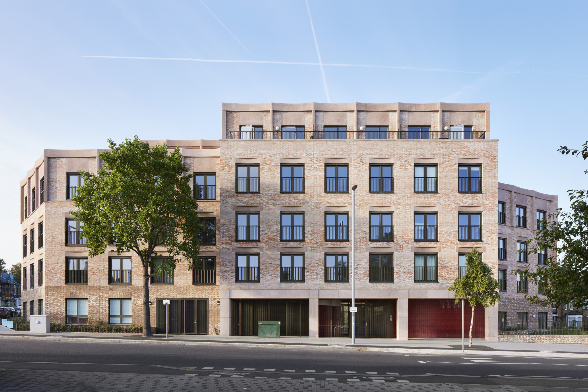 Bespoke Red Architectural Precast in Walthamstow | Amber Valley Stone