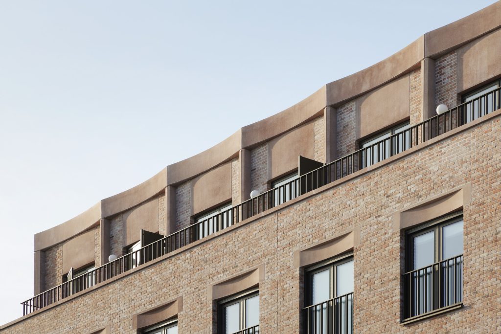 Bespoke Red Architectural Precast in Walthamstow | Amber Valley Stone